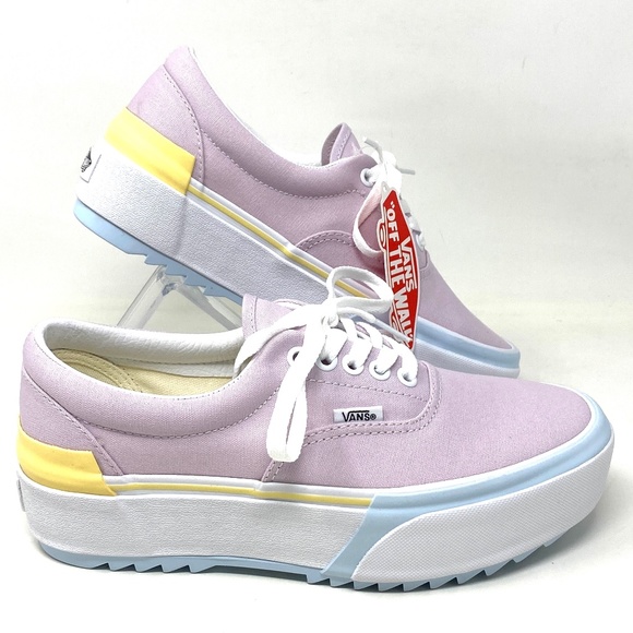 Vans | Shoes | Vans Era Stacked Pastel Women Low Top Canvas Sneakers ...